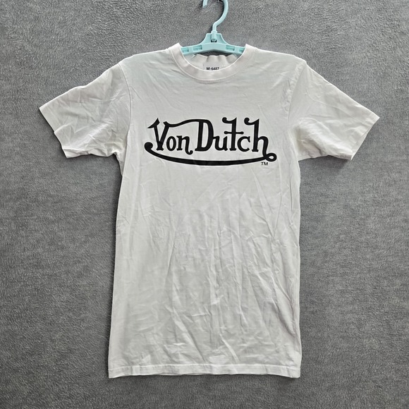 Von Dutch | Shirts | Von Dutch Men Shirt S White Graphic Print Brain ...